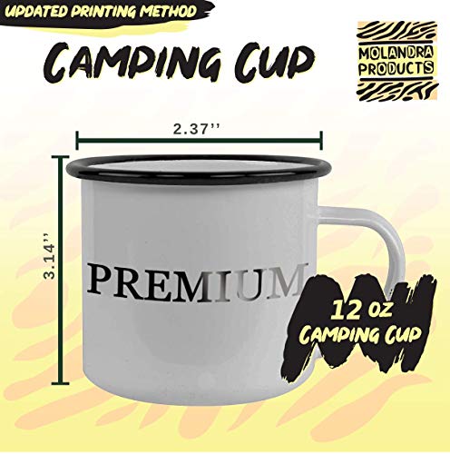 Molandra Products got arepas? - 12oz Camping Mug Stainless Steel, Black