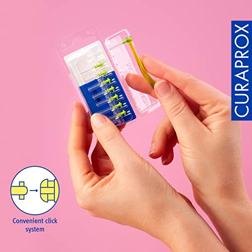 Curaprox CPS 011 Prime Refill Interdental Brushes, 8-Piece Refill Pack interdental Brushes CPS 011 Prime, 1.1 mm to 5.0 mm, Green