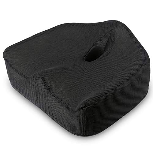 Windsleeping Chair Pads, Latex Non-Slip Seat Cushion for Office Chairs Car Soft Support for Sciatica, Back, Coccyx and Tailbone Pain Relief