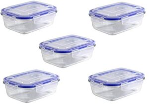 flip n' fresh gfs-121-10pc glass food storage-10pc set, 21oz