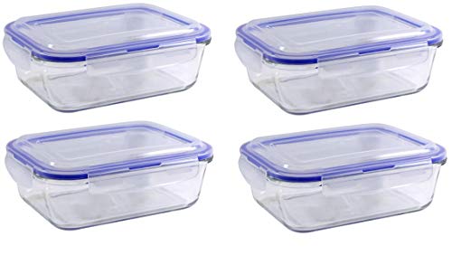 Flip n' Fresh GFS-151-8PC Glass Food Storage-8PC Set, 51oz