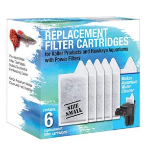 koller products replacement filter cartridges - small, 6-pack