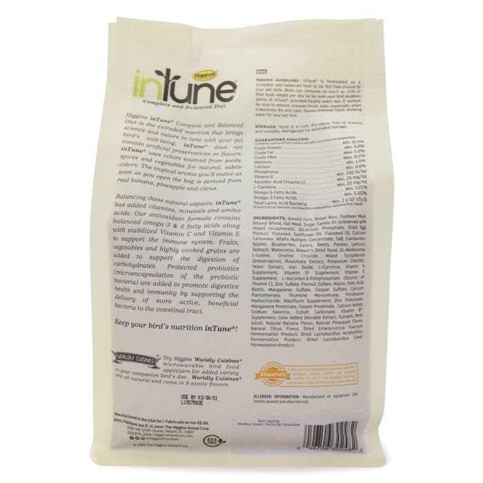 Higgins Intune Canary/Finch Food 2Lb