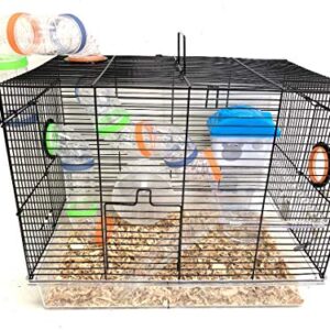 Acrylic Clear 2-Floors Hamster Home Habitat Rodent Gerbil Mouse Mice Rats Small Animal Critter Cage