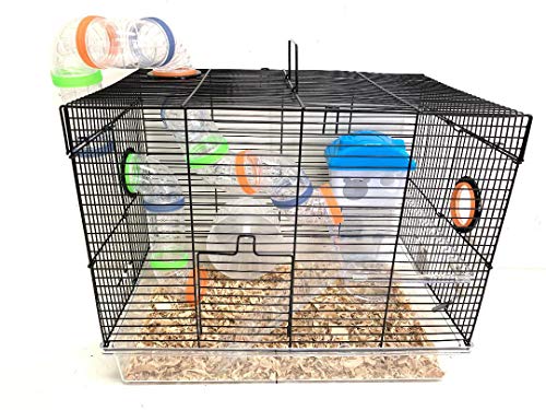 Acrylic Clear 2-Floors Hamster Home Habitat Rodent Gerbil Mouse Mice Rats Small Animal Critter Cage