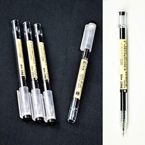 12Pcs 0.35 mm Black Gel Ink Pens, AUHOKY Extra-Fine Ballpoint Pen, Quick-Drying point Rolling Ball Pens for Office School Stationery Supply