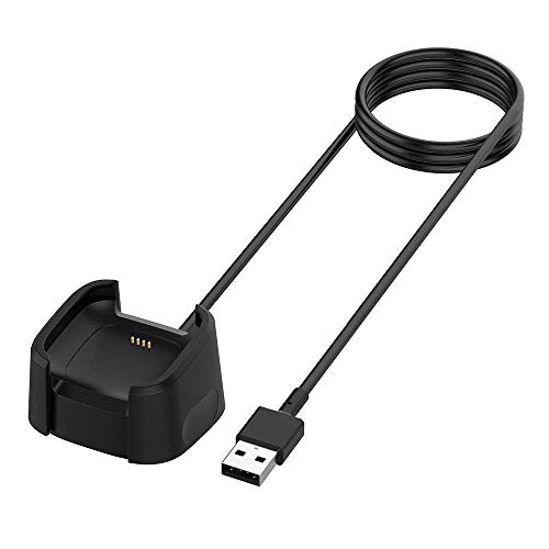 Kissmart Charger for Fitbit Versa 2, Replacement Charging Cable Dock Cradle with 3.3ft USB Cord for Fitbit Versa 2 Smartwatch