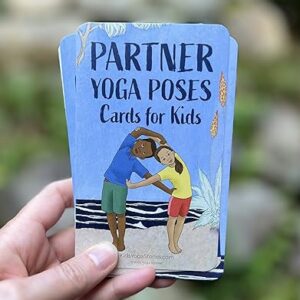 Partner Yoga Poses Cards for Kids - for Play Therapy, Brain Breaks, Classroom Yoga, Yoga for Families, Elementary PE Class, Yoga Games, Preschool Yoga, Kids Yoga Class, or Mommy Me Yoga