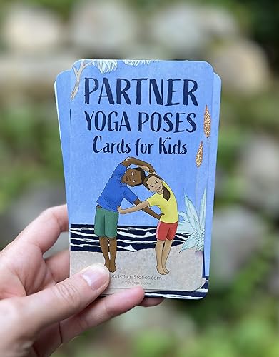 Partner Yoga Poses Cards for Kids - for Play Therapy, Brain Breaks, Classroom Yoga, Yoga for Families, Elementary PE Class, Yoga Games, Preschool Yoga, Kids Yoga Class, or Mommy Me Yoga