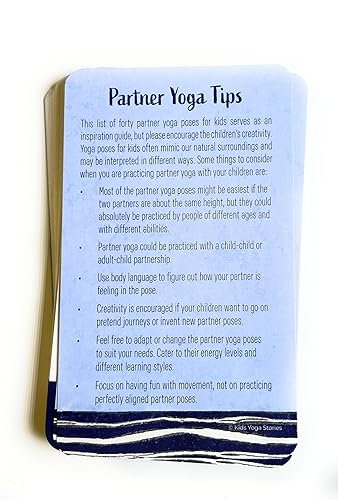 Partner Yoga Poses Cards for Kids - for Play Therapy, Brain Breaks, Classroom Yoga, Yoga for Families, Elementary PE Class, Yoga Games, Preschool Yoga, Kids Yoga Class, or Mommy Me Yoga