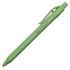 TRUEGRASSES BALL PEN 15cm (Blue/Black/0.7mm), Material: Grasses/Straw + PP (2-Pack, Set of 2, Beige/Green/Blue/Gray)