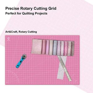 KC GLOBAL A1 (36"x24") Self-Healing Cutting Mat (Pink) - Sturdy, Reversible, Eco-Friendly, Non-Slip. Premium Desk Mat for Crafters, Quilters, and Hobbyist