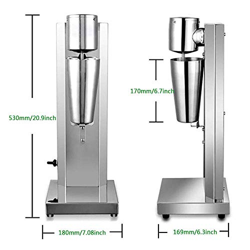 Commercial Electric Milkshake Drink Mixer Shake Machine 180W Smoothie Milk Ice Cream Blender 650ML