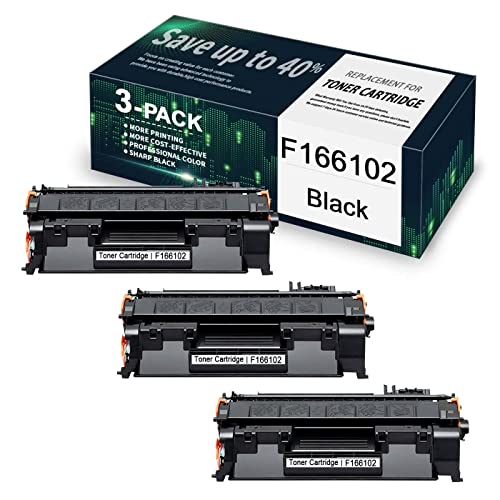 ３-Pack Black F166102 Compatible Toner Cartridge Replacement for Canon F166102 Printer.