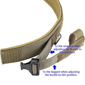 Tactical Dog Collar-JiePai Military Dog Collar for Medium Large Dogs Thick K9 Collar Heavy Duty Dog Collar Metal Buckle(XL,Ranger Green)