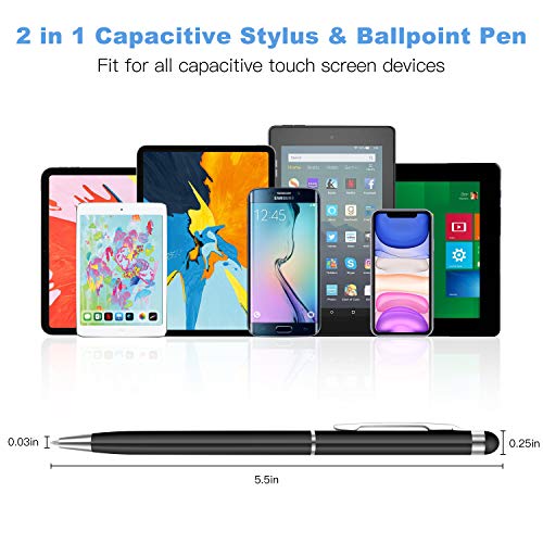 Stylus Pens for Touch Screens, StylusHome 10 Pack Universal 2 in 1 Capacitive Stylus Ballpoint Pen for iPad iPhone Tablets Samsung Galaxy All Universal Touch Screen Devices