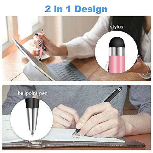 Stylus Pens for Touch Screens, StylusHome 10 Pack Universal 2 in 1 Capacitive Stylus Ballpoint Pen for iPad iPhone Tablets Samsung Galaxy All Universal Touch Screen Devices