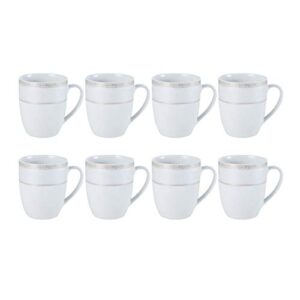 Fitz and Floyd Gold Serif 32-Piece Dinnerware Set, Service For 8, Serif Pattern