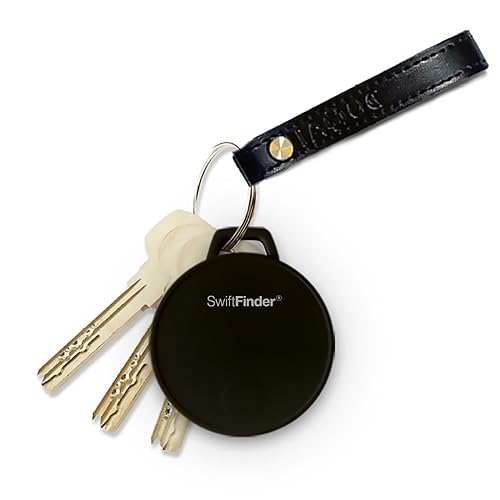 SwiftFinder Key Finder, Bluetooth Tracker and Item Locator for Keys, Bags, and More; iOS and Android Compatible, Water Resistance with 6 Months Replaceable Battery