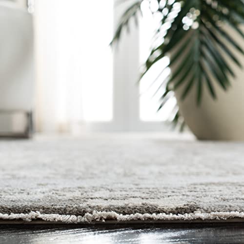 SAFAVIEH Valencia Collection Area Rug - 5' x 8', Light Sage & Grey, Boho Chic Distressed Design, Non-Shedding & Easy Care, Ideal for High Traffic Areas in Living Room, Bedroom (VAL534W)