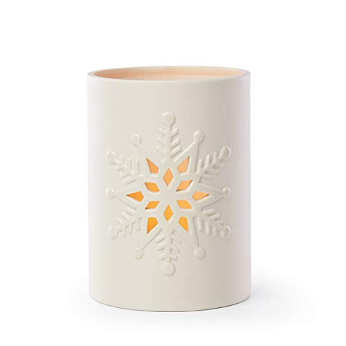 Lenox Large Snowflake Votive, 1.60 LB, Ivory