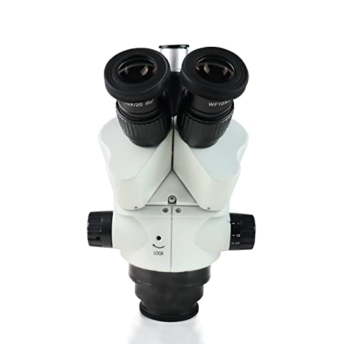 Parco Scientific PZFL Lockable Zoom Stereo 0.7-4.5X Simul-Focal Trinocular Microscope Head | 10x WF Eyepiece, 7X-45X Magnification