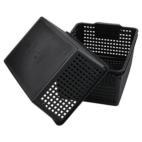 Nesmilers 3 Packs Large Plastic Storage Baskets, Open Organizing Bins Set