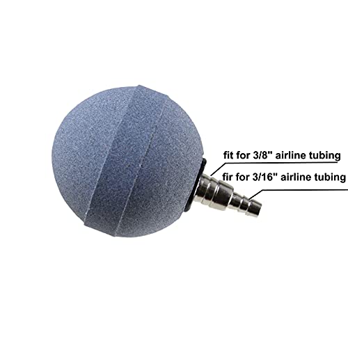 AQUANEAT Pond Air Stone 2 Inch, Air Stone for Aquarium, Long Lasting Aerator Oxygen Diffuser Airstone, Air Pump Accessories for Aquarium, Fish Tank, Hydroponics, Ponds and DWC Reservoirs 2 Pack