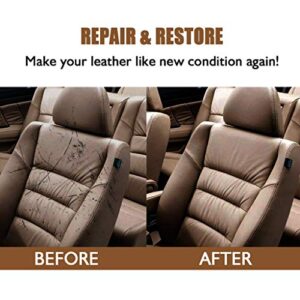 Advanced Leather Repair Gel for Car Seat Complementary Color Repair Paste 20ml (Black)