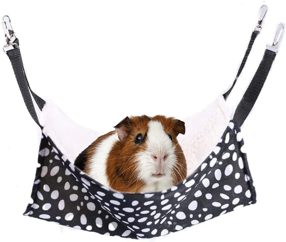 Litewoo Pet Cotton Hammock, Hanging Bed Warm Hammock Swing for Bird Parrot Rat Sugar Glider Chinchilla Squirrel Guinea Pig