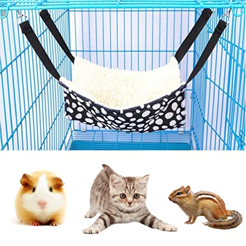 Litewoo Pet Cotton Hammock, Hanging Bed Warm Hammock Swing for Bird Parrot Rat Sugar Glider Chinchilla Squirrel Guinea Pig