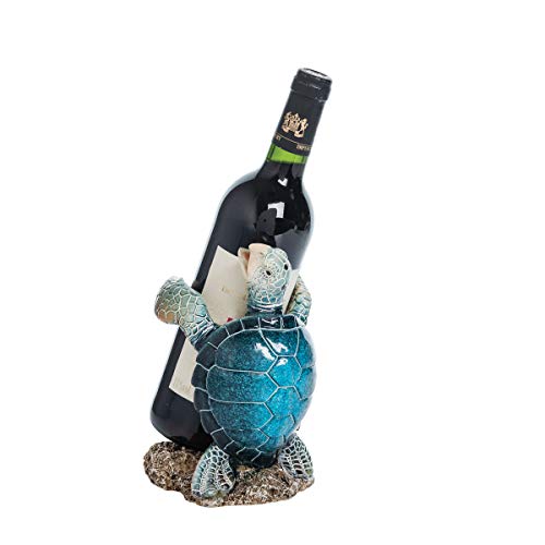 Beachcombers Sea Turtle Wine Bottle Holder 7.9 x 5.7 x 4.9