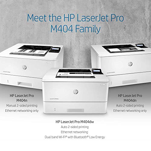 HP Laserjet Pro M404n Printer, White (Renewed)