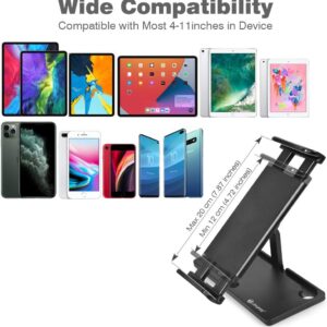 Lekufee Lightweight Aluminum Alloy Foldable Tablet Holder for DJI Mini 3 Pro/Mini 2 SE/2/Mini SE/Mini 1/Mavic 3/2/1/DJI Air 2S/2/Mavic Pro/Mavic Air/DJI Spark Remote Controller