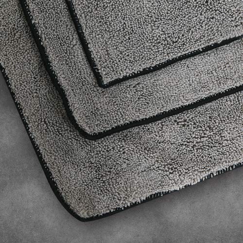 Microfiber Cleaning Cloth for Cars - Professional Car Wash Towel Pad/All-Purpose Cleaning Cloths/Super Absorbency Drying Towel - Detailing and Polishing Cars (12“x16”, Grey, 3PCS)