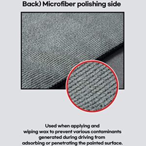 Microfiber Cleaning Cloth for Cars - Professional Car Wash Towel Pad/All-Purpose Cleaning Cloths/Super Absorbency Drying Towel - Detailing and Polishing Cars (12“x16”, Grey, 3PCS)