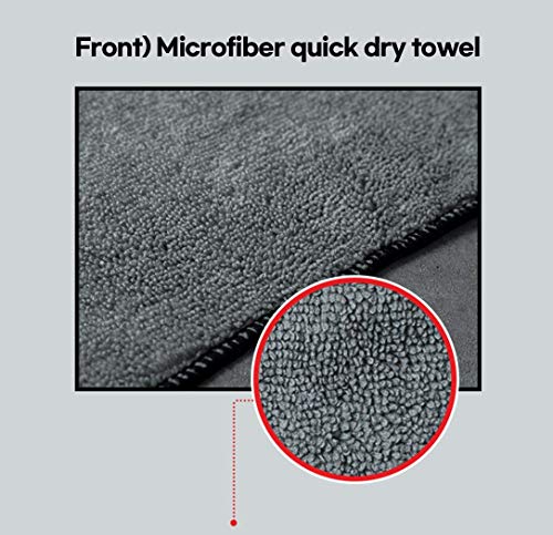 Microfiber Cleaning Cloth for Cars - Professional Car Wash Towel Pad/All-Purpose Cleaning Cloths/Super Absorbency Drying Towel - Detailing and Polishing Cars (12“x16”, Grey, 3PCS)