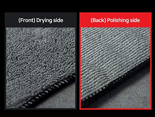 Microfiber Cleaning Cloth for Cars - Professional Car Wash Towel Pad/All-Purpose Cleaning Cloths/Super Absorbency Drying Towel - Detailing and Polishing Cars (12“x16”, Grey, 3PCS)