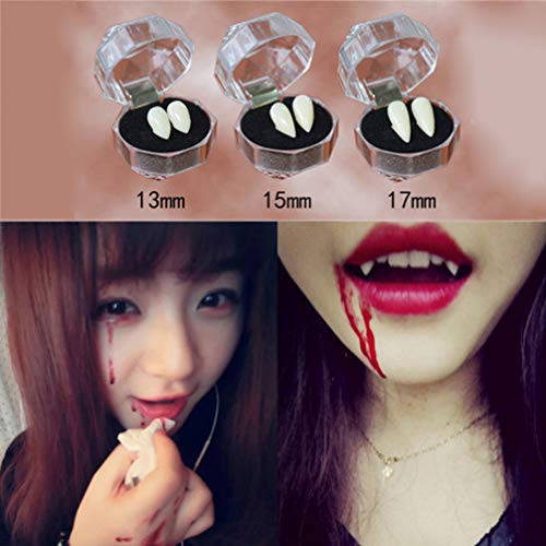 3 Pairs of Festival Custom Cosplay Werewolf Dentures Vampire Teeth for Costume Ball Halloween Theme Party Props1