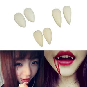 3 Pairs of Festival Custom Cosplay Werewolf Dentures Vampire Teeth for Costume Ball Halloween Theme Party Props1