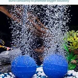 Pawfly Aquarium Air Stone Bubbler 2 Inch Ball-Shape Bubble Release Tool Oxygen Diffuser for Air Pumps Fish Tanks Buckets Ponds and DWC Reservoirs, 4 Pack