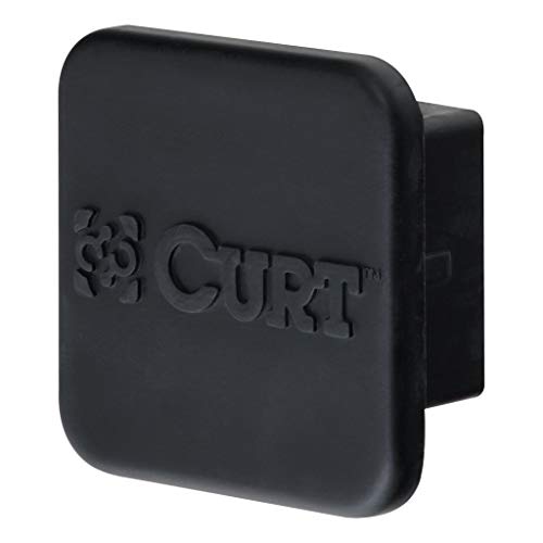 Curt 13410 22272 Class 3 Trailer Hitch with 2 Inch Receiver and 2 Inch Rubber Hitch Tube Cover Bundle for 10-19 Subaru Outback