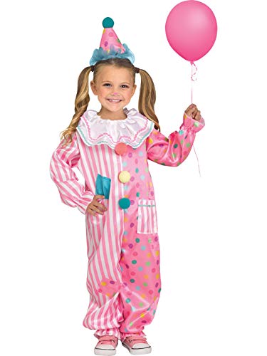 Toddler Cotton Candy Clown Costume