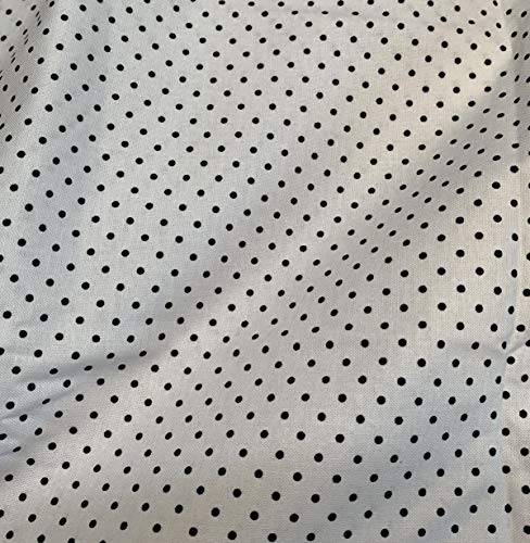 Navy Blue Swiss Polka Dot On White - Riley Blake 100% Cotton Fabric