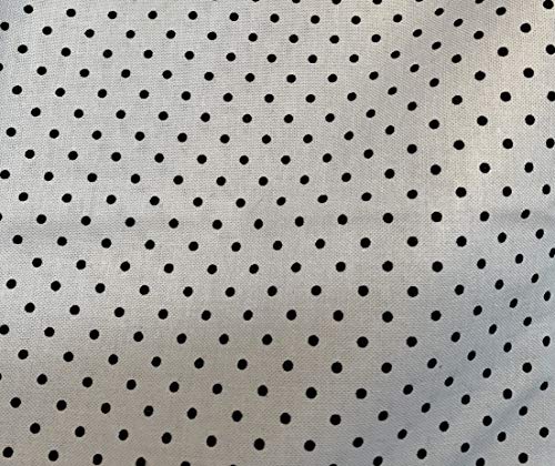 Navy Blue Swiss Polka Dot On White - Riley Blake 100% Cotton Fabric