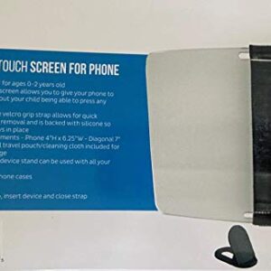 Cant Touch! Baby Anti-Touch Screen for Phone - Easily Strap This Clear Cover onto Your Phone or Device to Prevent Any Buttons from Being Pressed. Pouch and Stand Included (Cant Touch! - Phone)