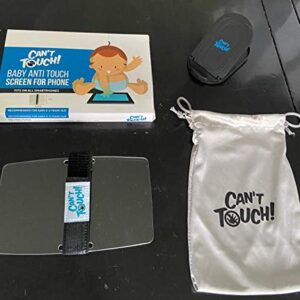 Cant Touch! Baby Anti-Touch Screen for Phone - Easily Strap This Clear Cover onto Your Phone or Device to Prevent Any Buttons from Being Pressed. Pouch and Stand Included (Cant Touch! - Phone)