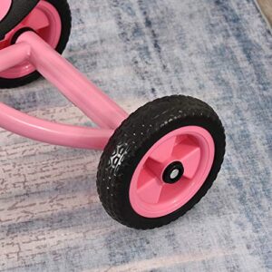 Qaba 3 Wheel Kids Tricycle Toddler Walking Trikes with Adjustable Seat for 3-6 Years Old Boys & Girls Pink