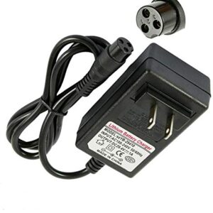 24V Scooter Charger, 3.3 FT Power Adapter for Razor E100 E175 E125 E150 E500 (Black)