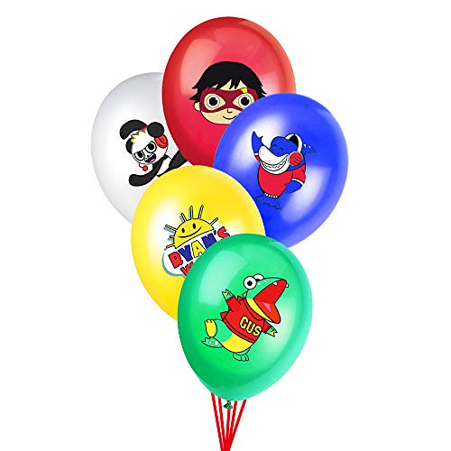 20 Balloons for Ryan's World Party Supplies Balloon Birthday Decorations Set for Chirdren